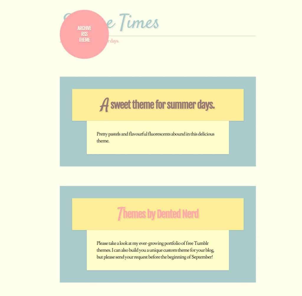 15+ Best Free Tumblr Themes | Design Shack