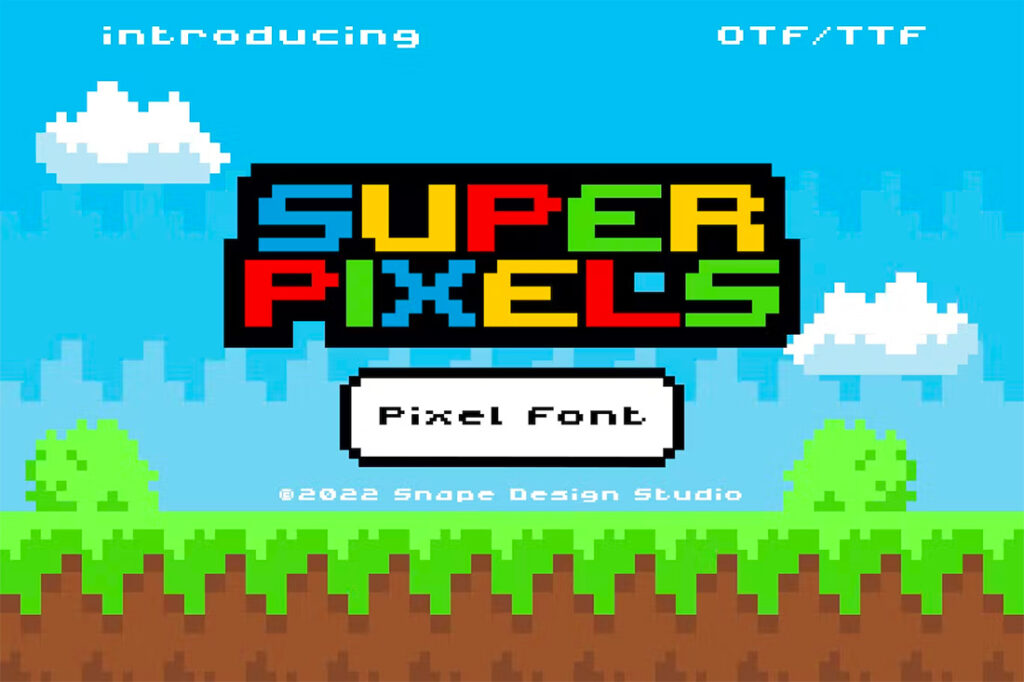 Pixel Art & Pixel Fonts: How to Work With This Timeless Design Trend - Shack Design
