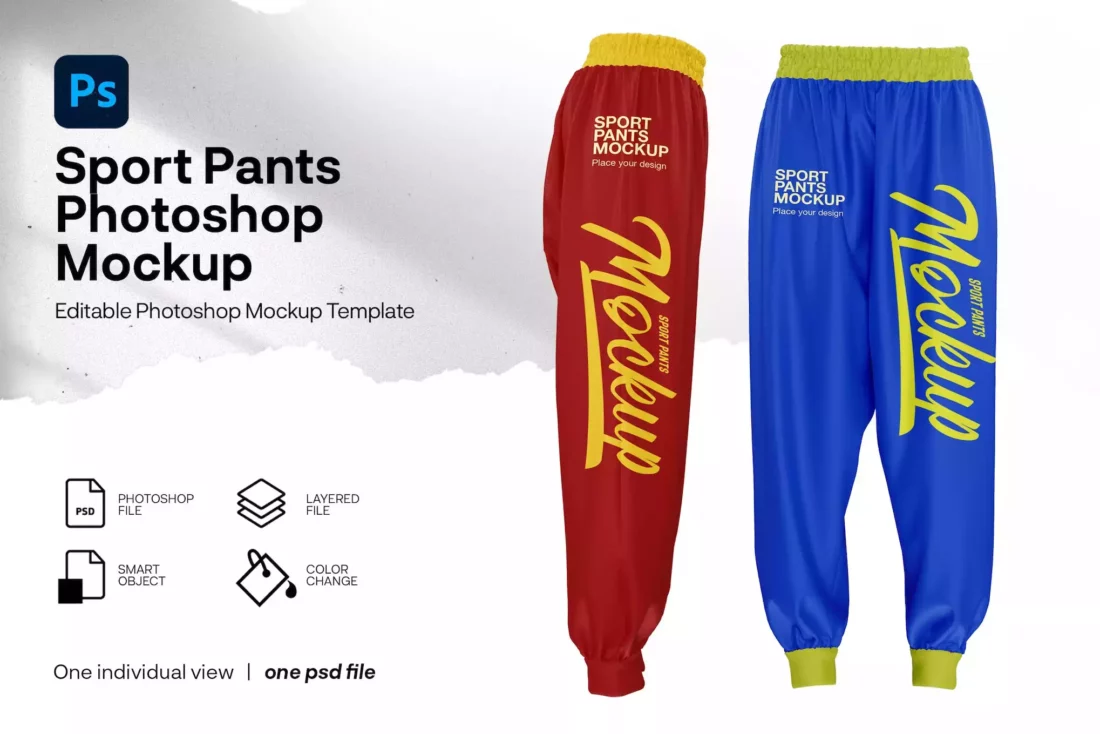 Sweatpants Sportpants Mockup | Design Shack