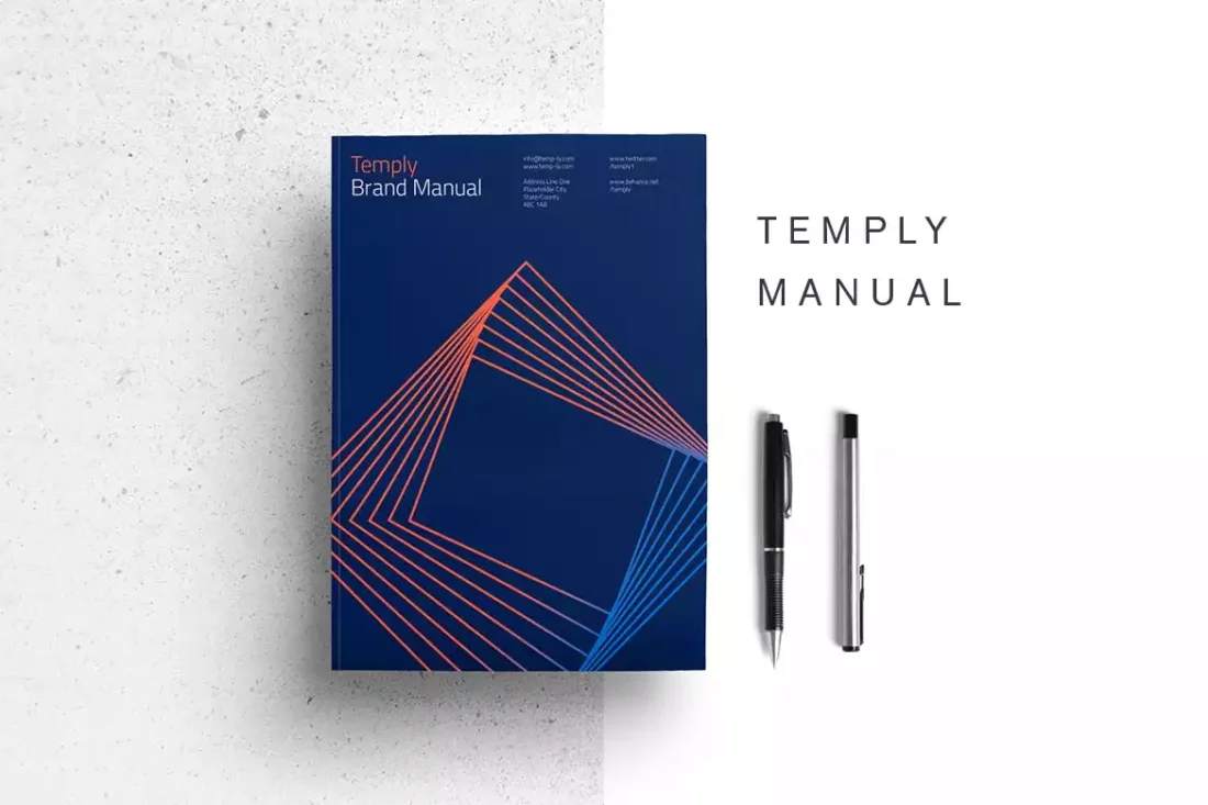 Temply Brand Manual Template | Design Shack