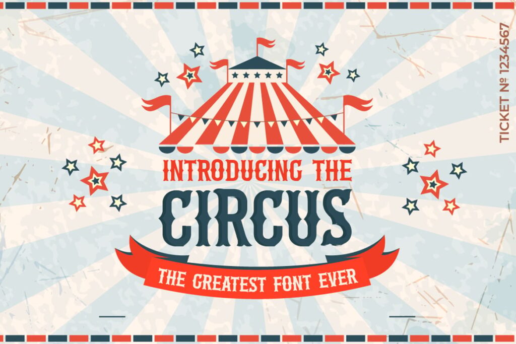 20+ Best Circus Fonts (Vintage + Modern Circus Letters) | Design Shack