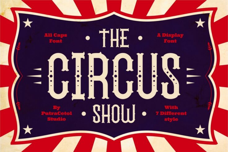 20+ Best Circus Fonts (Vintage + Modern Circus Letters) | Design Shack