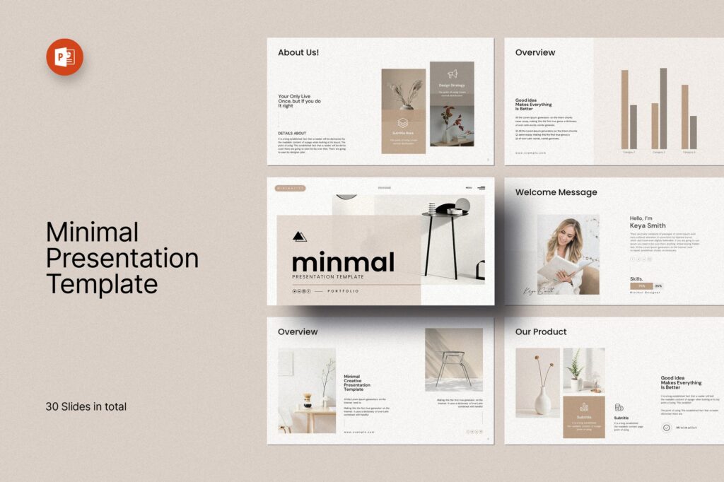 110+ Best Minimal PowerPoint Templates 2026 – wavewebtech.com