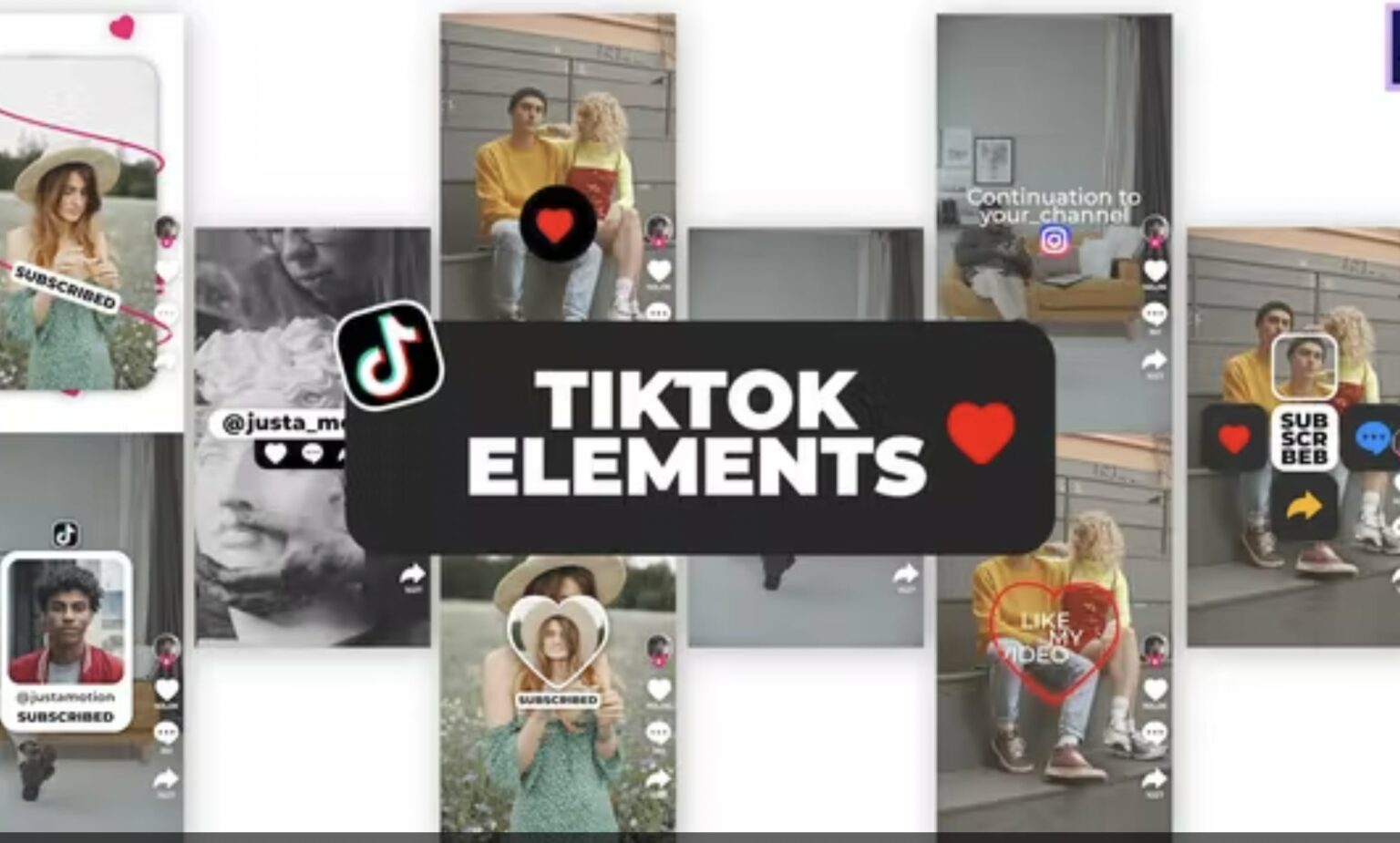 35+ Best TikTok Video Templates, Interface Elements + More | Design Shack