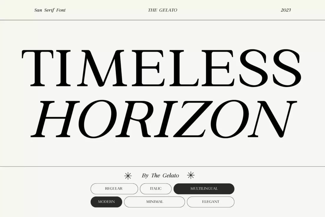 Timeless Horizon Font | Design Shack