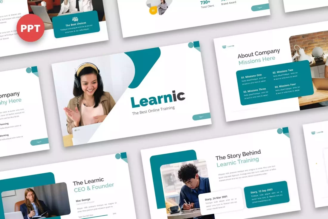 Learnic Training PowerPoint Template | Design Shack