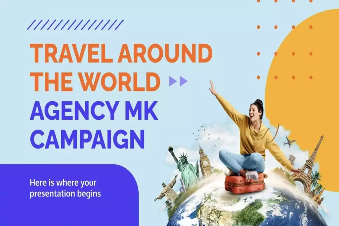 Travel Around the World PowerPoint Template | Design Shack