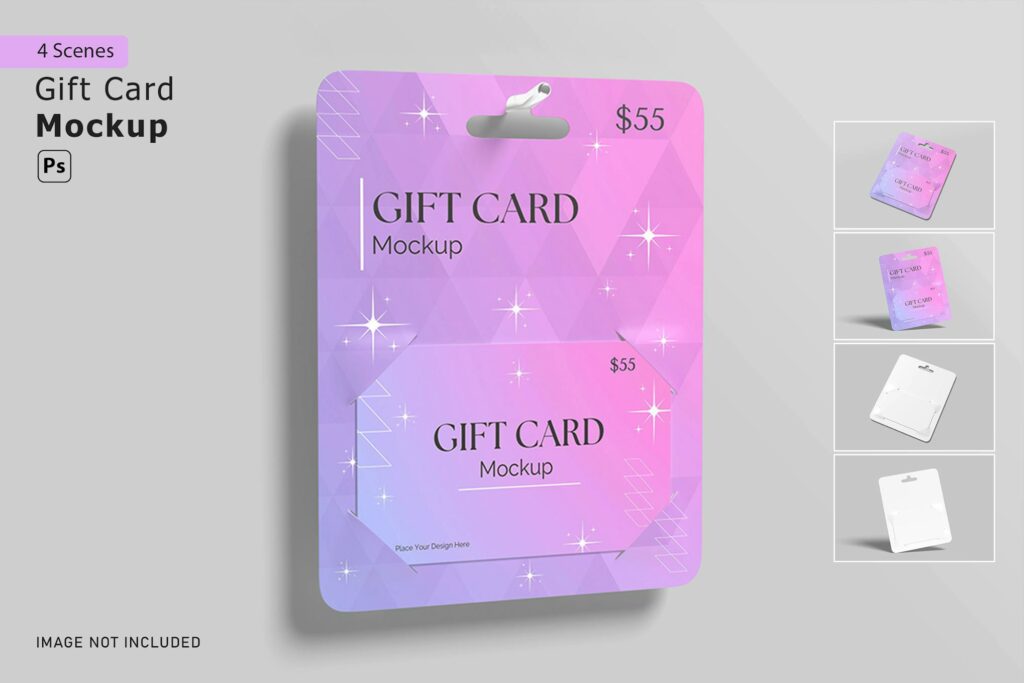 40+ Gift Card Mockup Templates (Free & Pro) | Design Shack