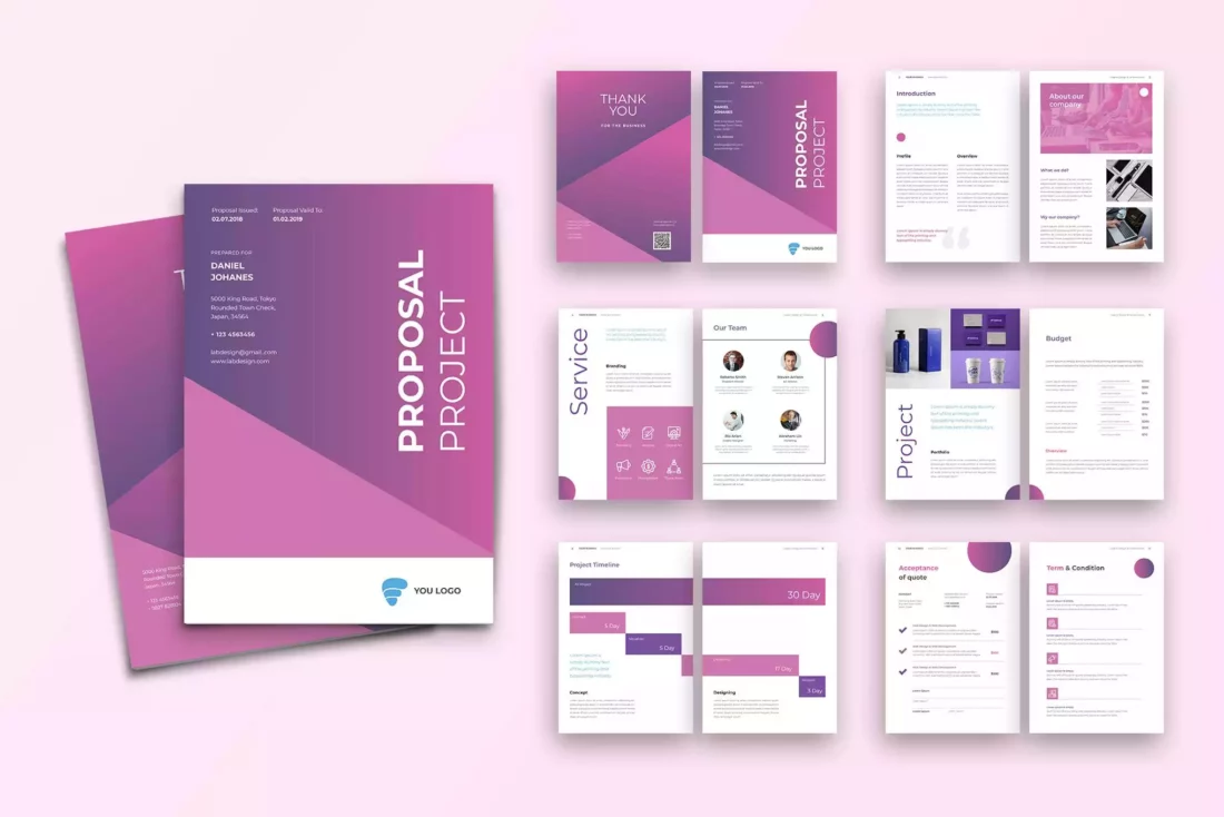 Trendy Proposal Template | Design Shack