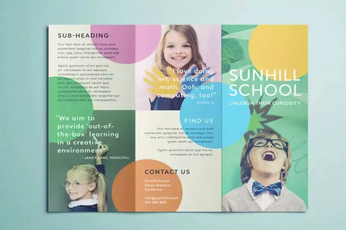 Science Tri Fold Brochure Template