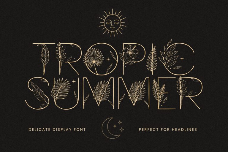 30+ Best Flower Fonts (Free & Pro Floral Fonts) | Design Shack