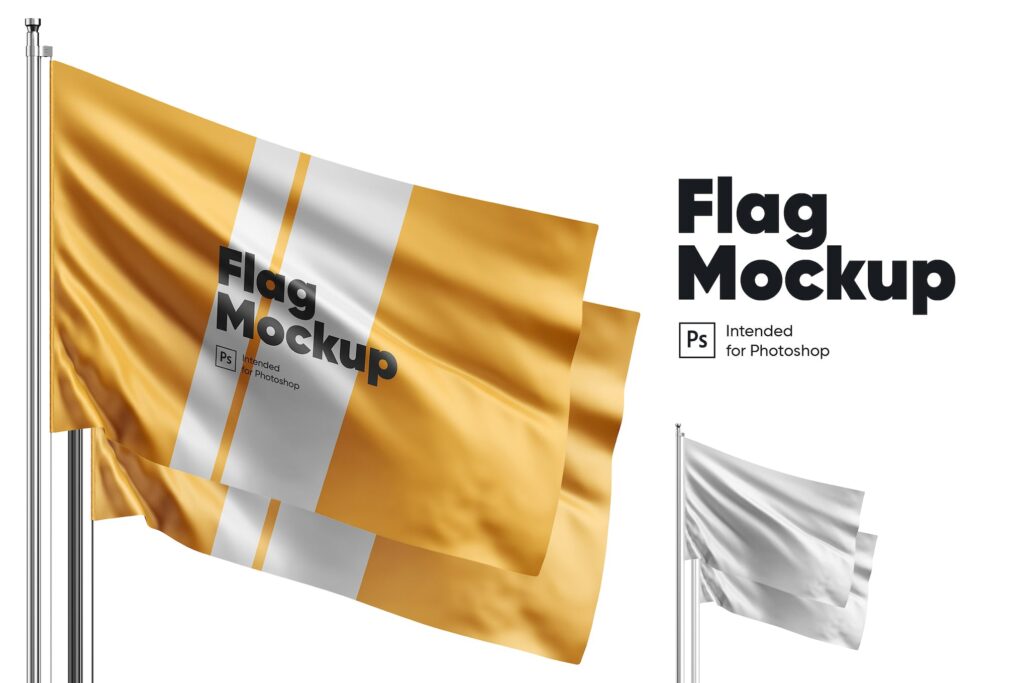 25+ Best Flag, Garden Flag & Feather Flag Mockup Templates | Design Shack