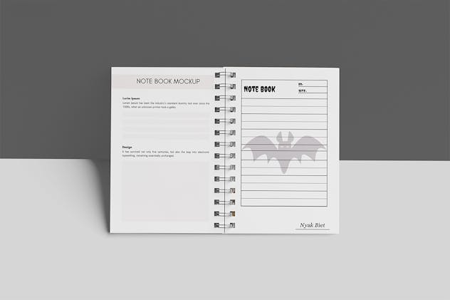 Unique Note Book Mockup PSD | Design Shack