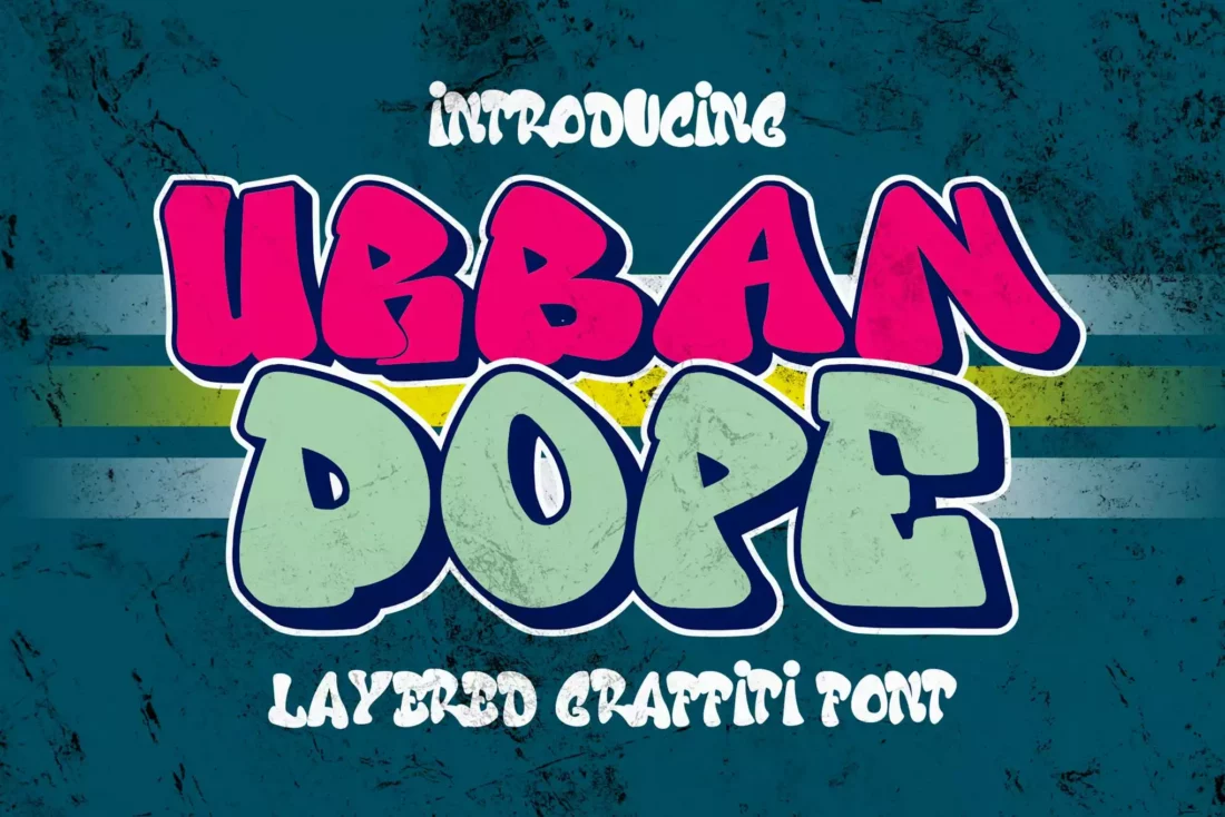 Urban Dope Layered Font | Design Shack