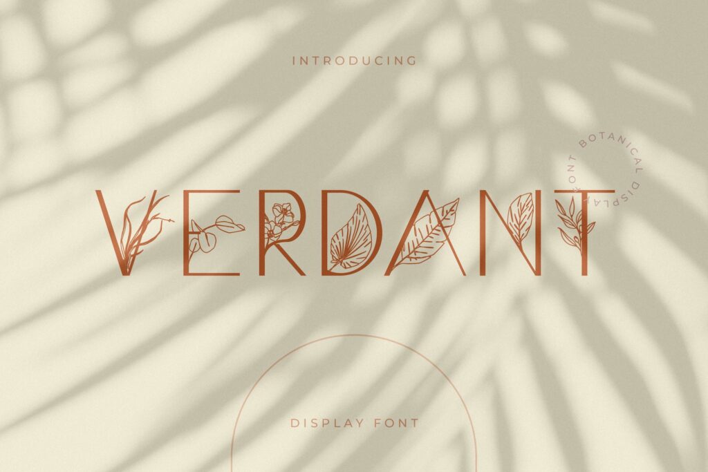 Verdant Botanical Font | Design Shack