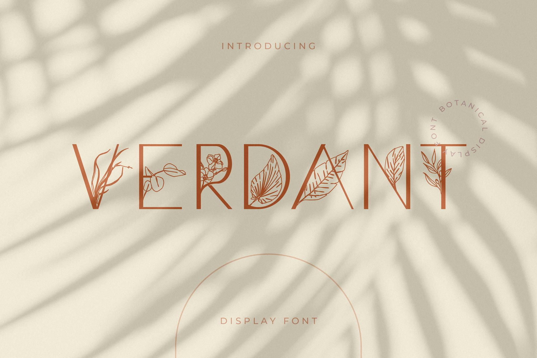 Verdant Botanical Font | Design Shack