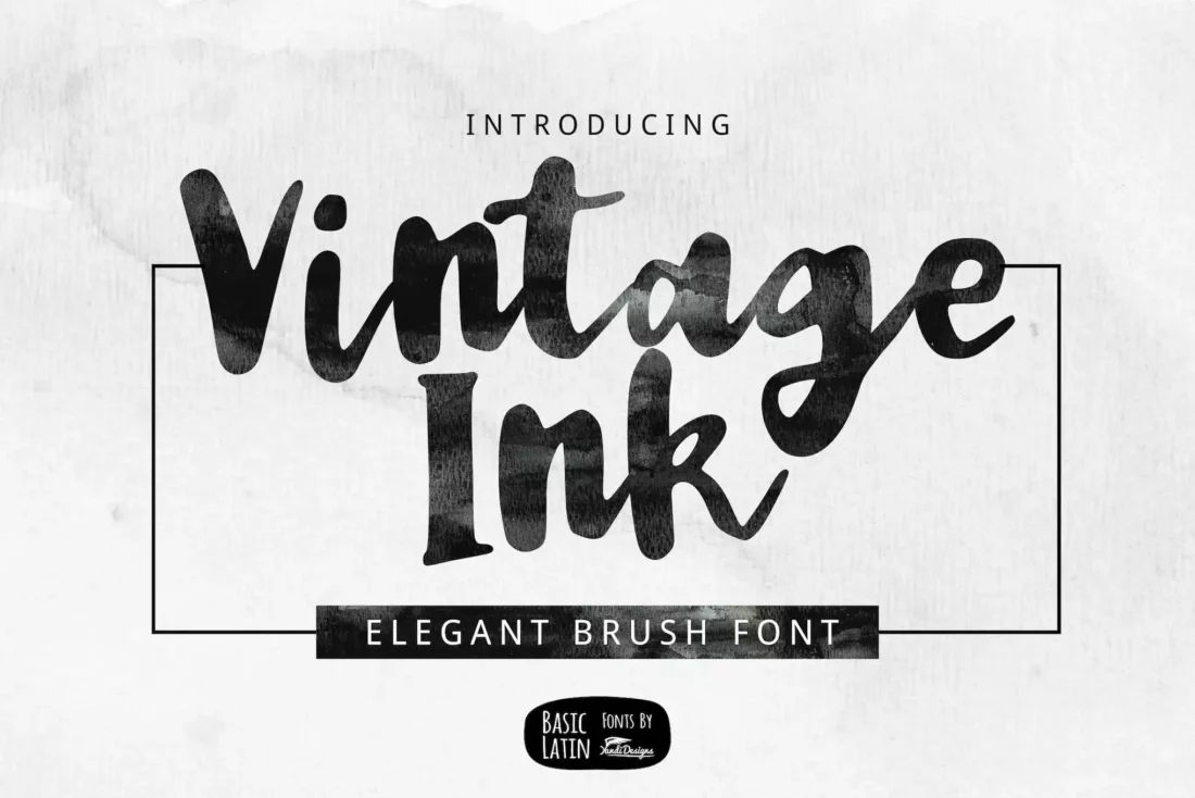 Vintage Ink Style Font | Design Shack