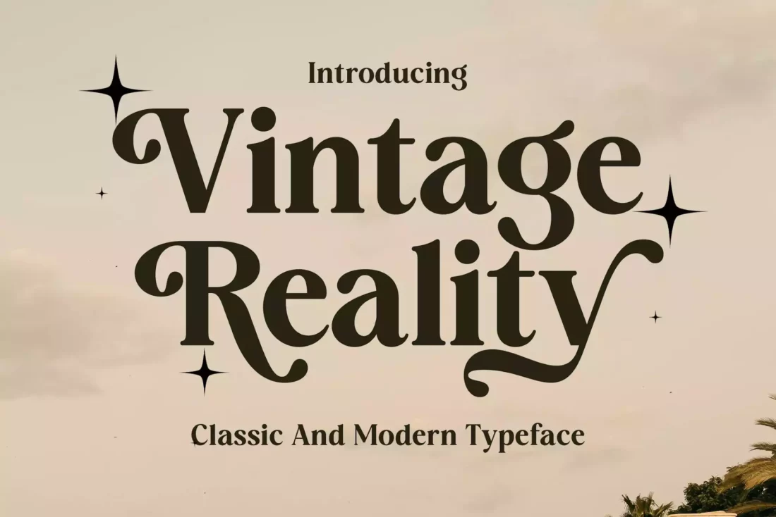 Vintage Reality Font | Design Shack