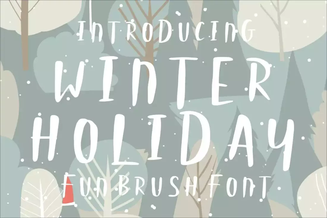 Winter Holiday Font | Design Shack