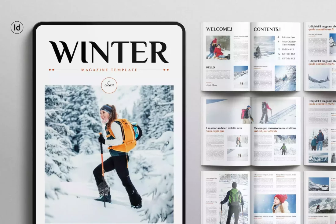 Winter Magazine Template for InDesign | Design Shack