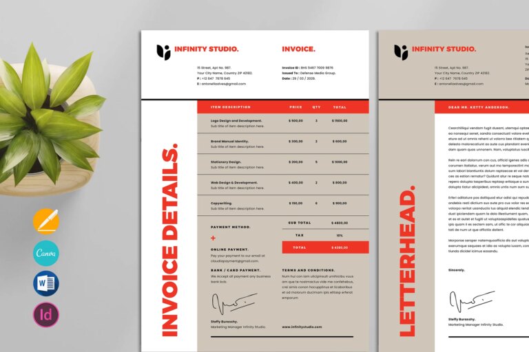 40+ Best Invoice Templates for Word (Free & Pro) 2025 | Design Shack