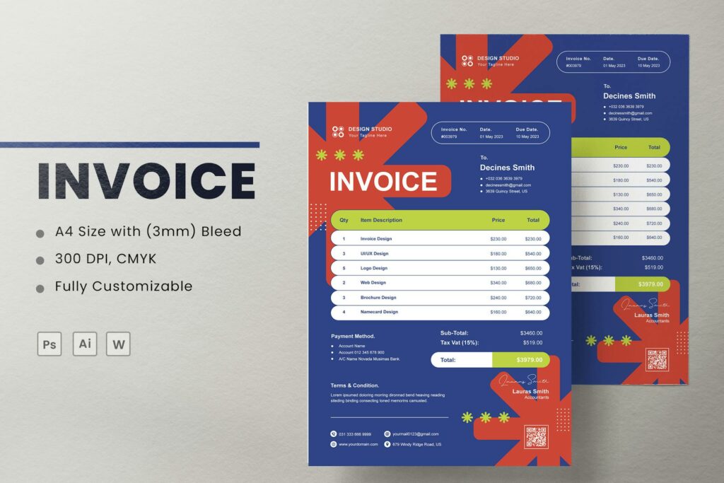35+ Best Invoice Templates for Word (Free & Pro) 2024 | Design Shack