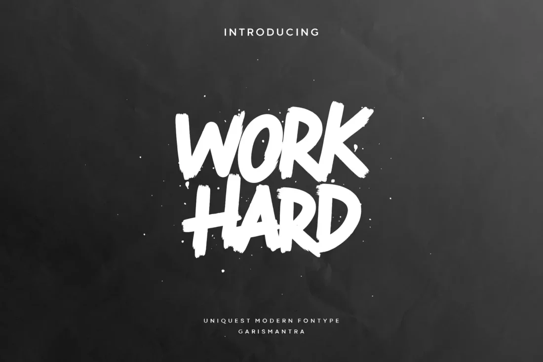 Workhard Font | Design Shack