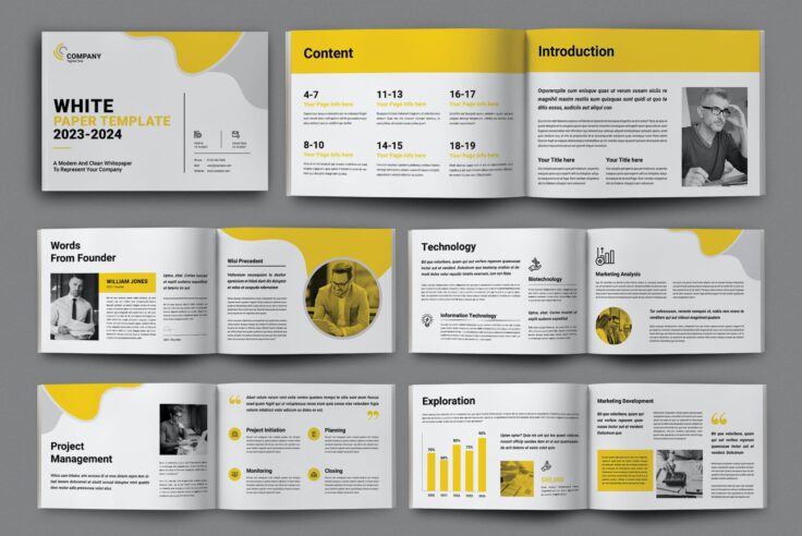 30+ Best White Paper Templates for Word & InDesign | Design Shack