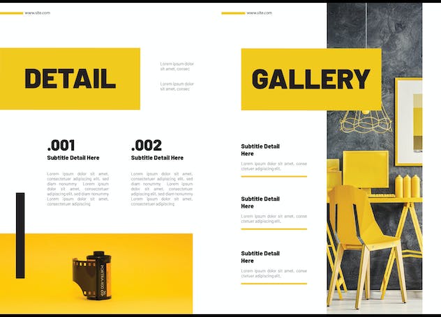 Yellow Trendy Brochure Template | Design Shack