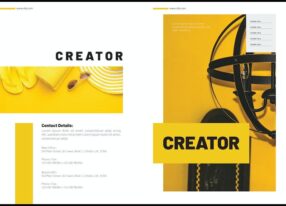 Yellow Trendy Brochure Template | Design Shack