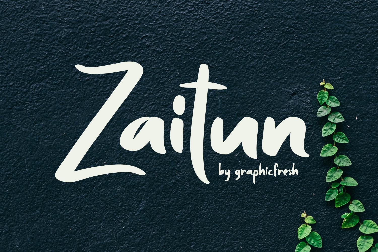 Zaitun Font | Design Shack