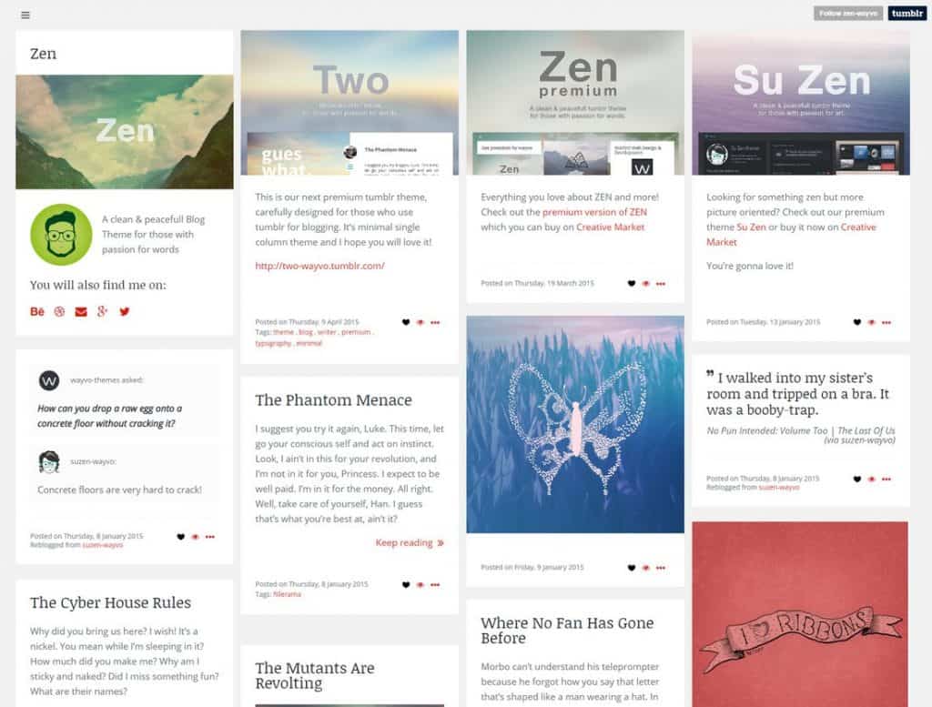 15+ Best Free Tumblr Themes | Design Shack