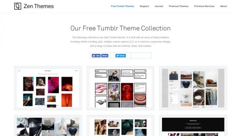 15+ Best Free Tumblr Themes | Design Shack