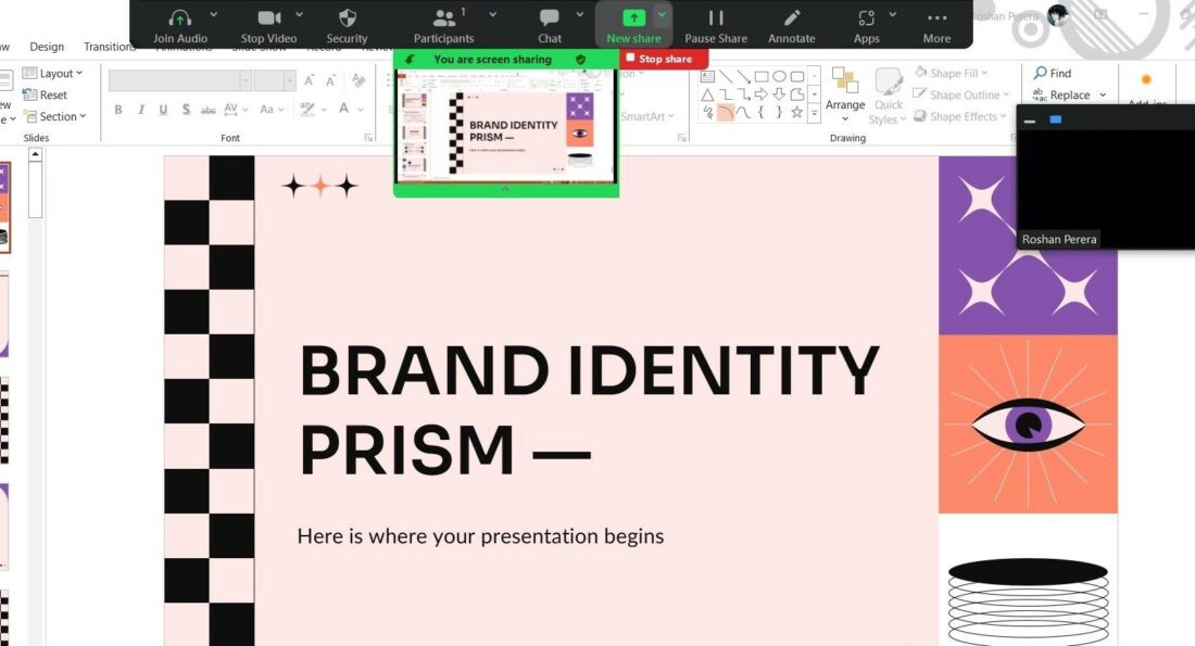 How to Share PowerPoint on Zoom or Teams (Live PowerPoint) | Design Shack